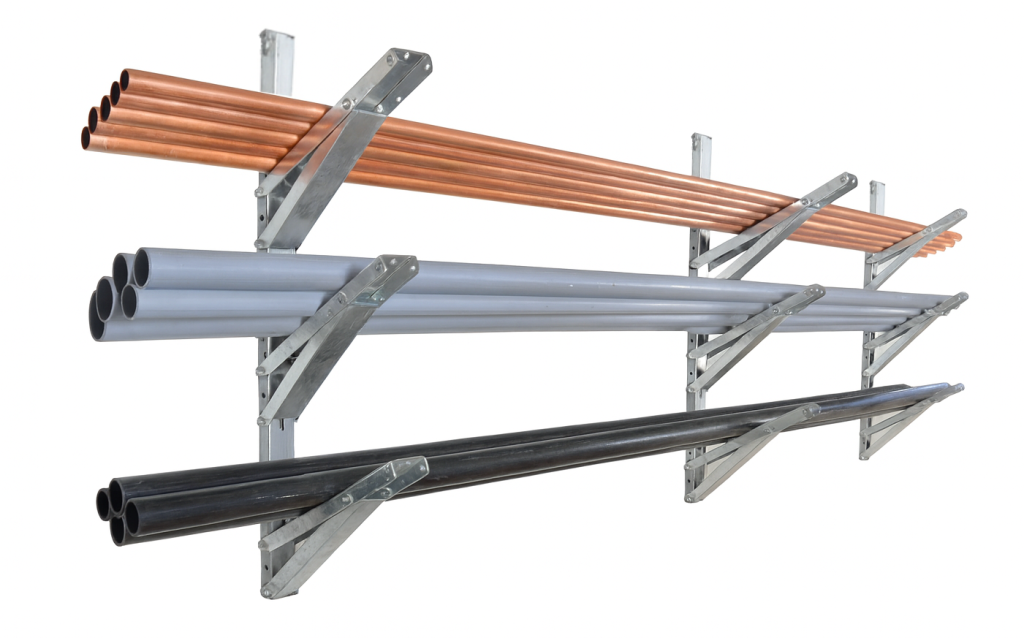 Wall Mount Rack Heavy Duty Triple – Western Steel & Tube Ltd.